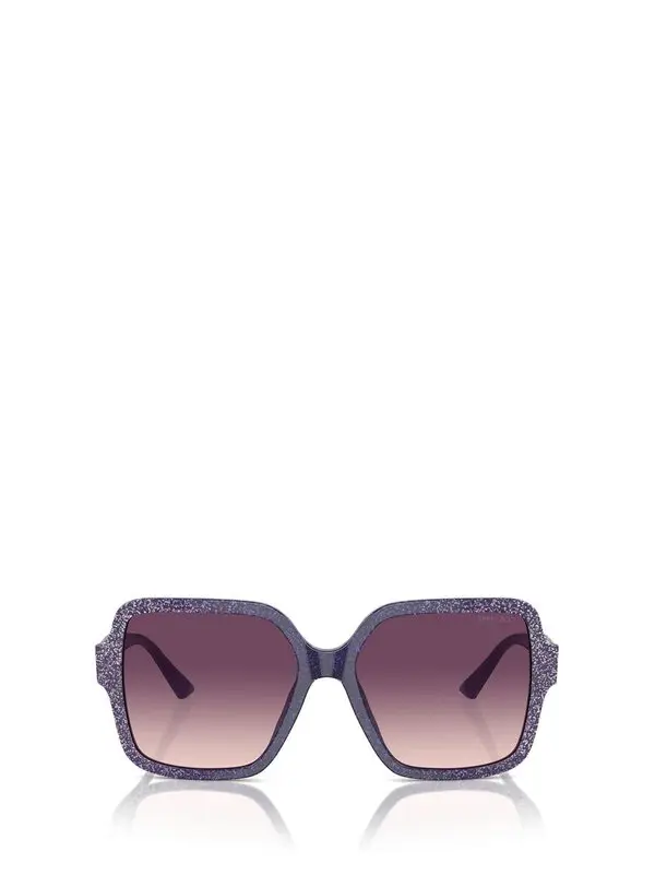 JIMMY CHOO Square Frame Sunglasses - Violet Gradient Glitter