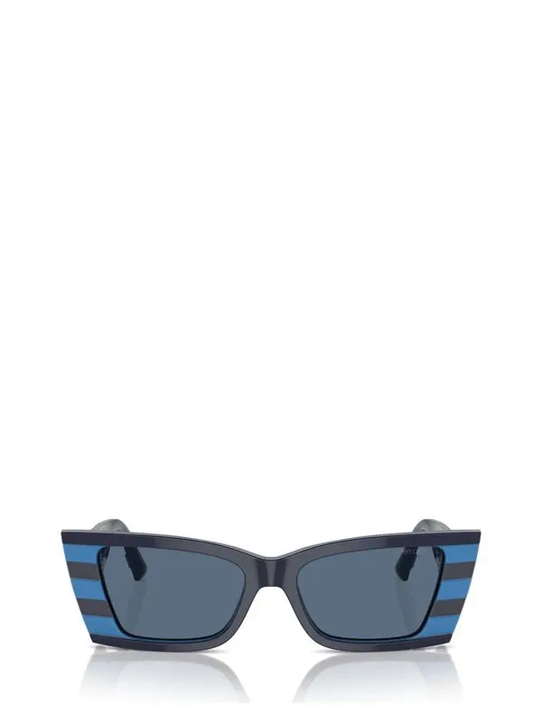 JIMMY CHOO Rectangular Sunglasses - Dark Blue