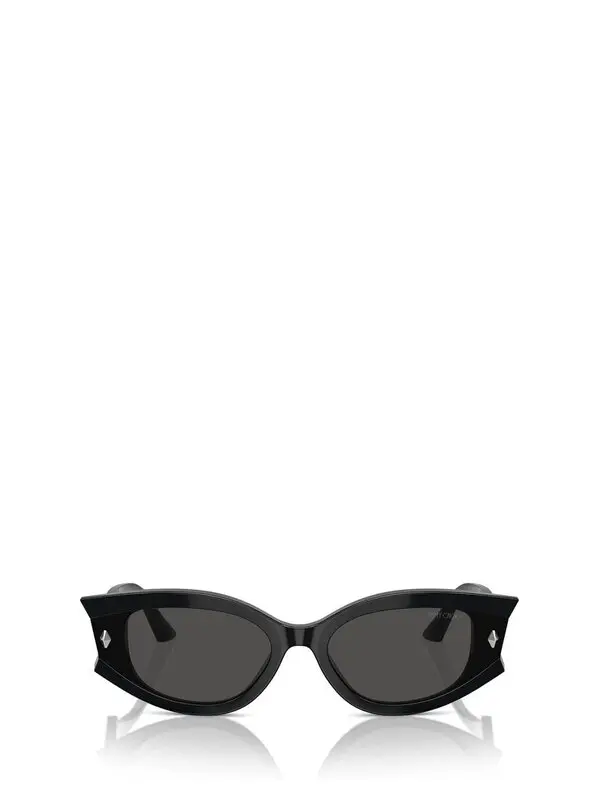JIMMY CHOO Oval Sunglasses - Black