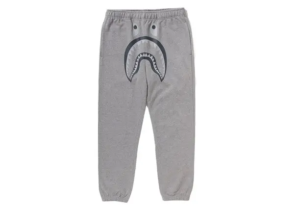 A BATHING APE Shark Sweatpants - Grey