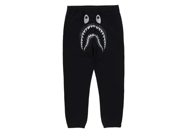 A BATHING APE Shark Sweatpants - Black