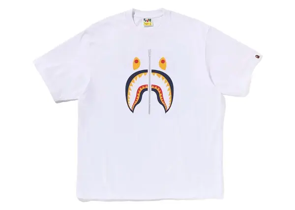 A BATHING APE Shark Usa Tee Shirt - White