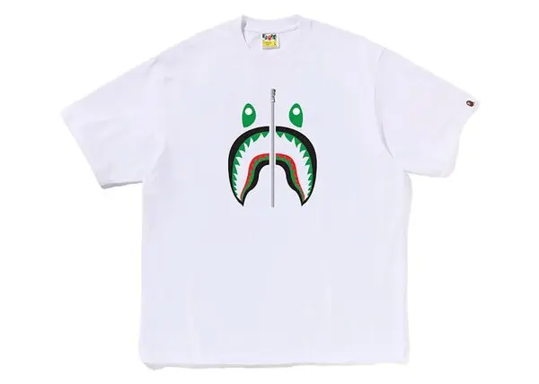A BATHING APE Shark United Arab Emirates Tee Shirt - White