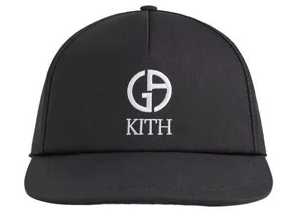 Kith X Giorgio Armani Pinch Crown Cap - Black