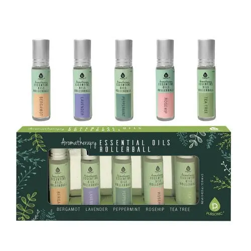 PURSONIC Aromatherapy Essential Oils Rollerballs