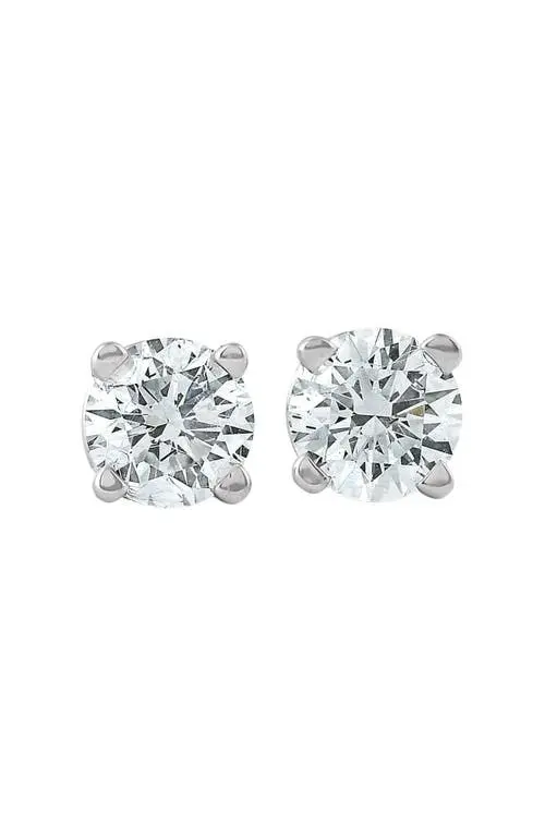 BLISS DIAMOND 1/3 Ct Diamond Stud Earrings - 14k White Gold