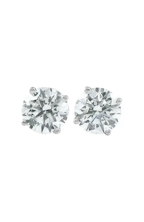 BLISS DIAMOND 2 Ct Tw Lab Grown Diamond Stud Earrings - 14k White Gold