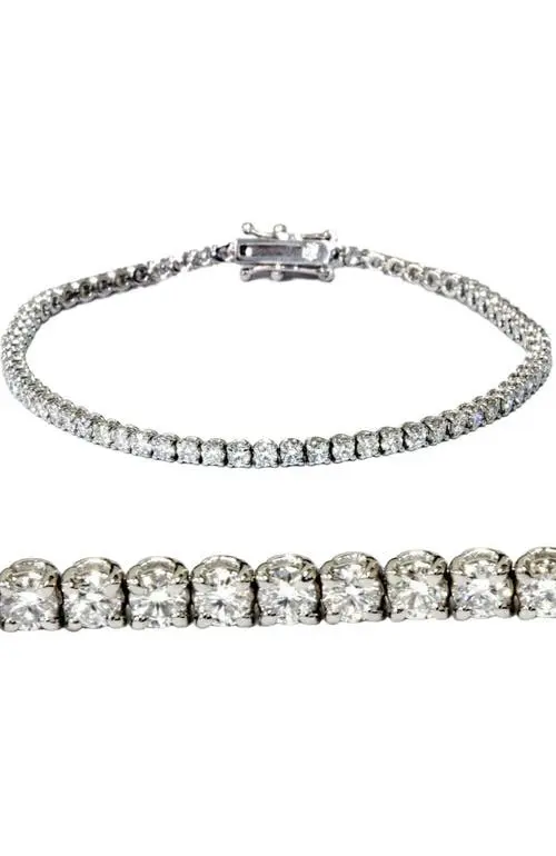 BLISS DIAMOND 3ct Lab Grown Diamond Tennis Bracelet - 14k White Gold