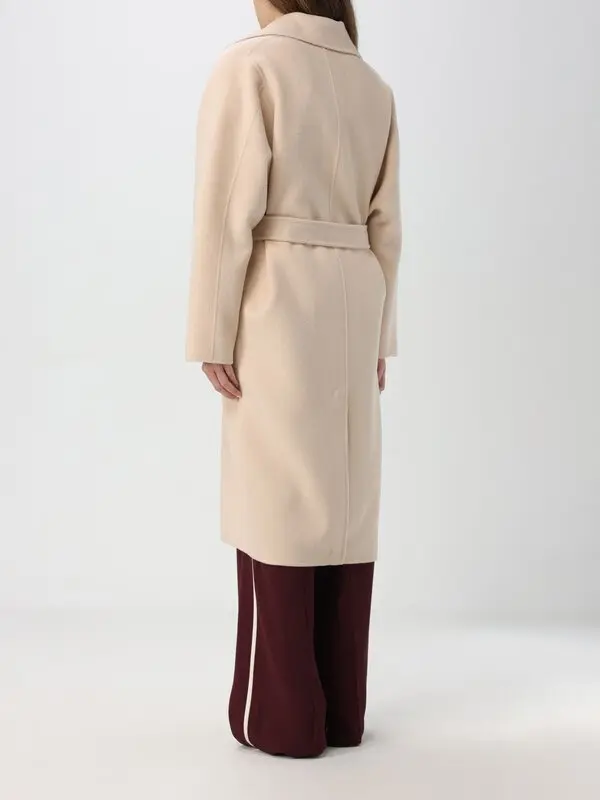 Elisabetta Franchi Belted Coat - Yellow Cream
