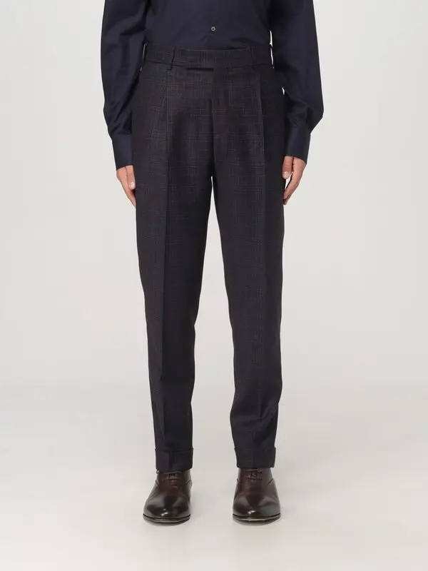 PT TORINO Tailored Plaid Trousers