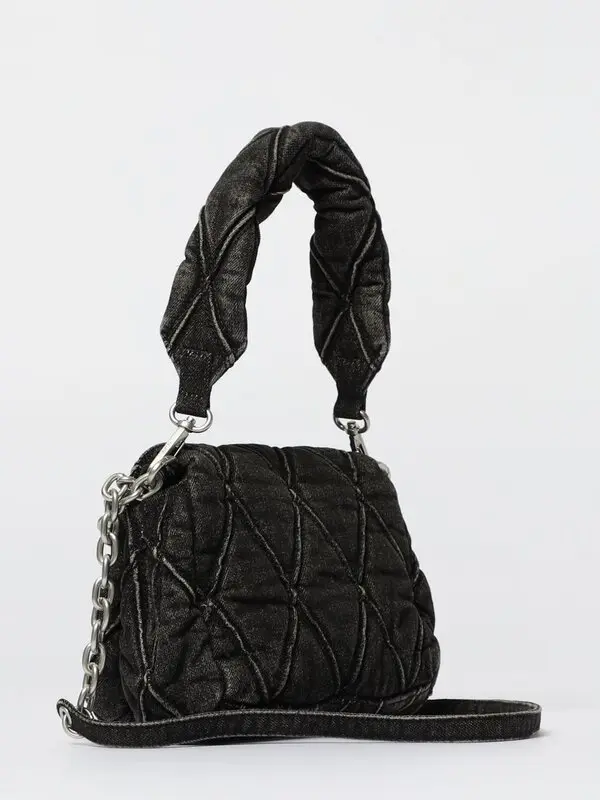 DIESEL Quilted Handbag With Chain Strap