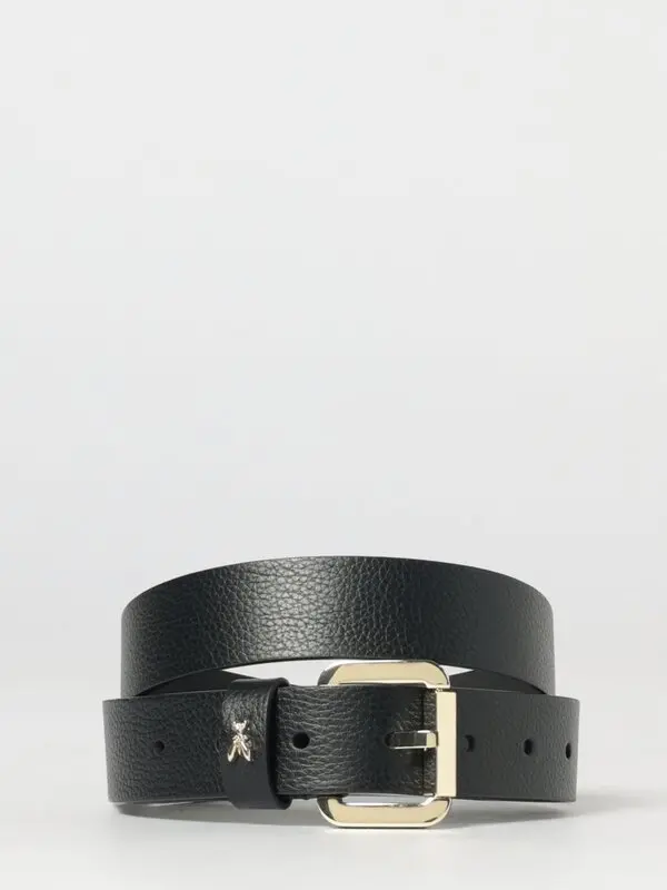 Patrizia Pepe Grained Leather Belt - Black
