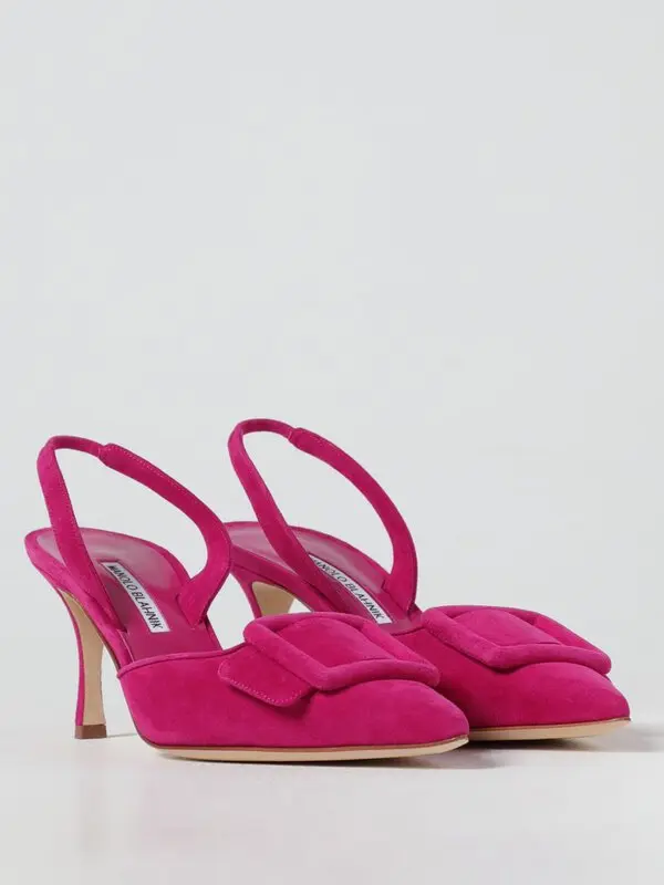Manolo Blahnik High Heel Shoes - Plum