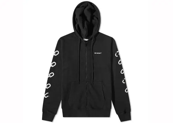 Off-White Chain Arrow Slim Zip Hoodie