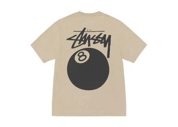 StÜssy 8 Ball Tee Pigment Dyed T-shirt - Khaki