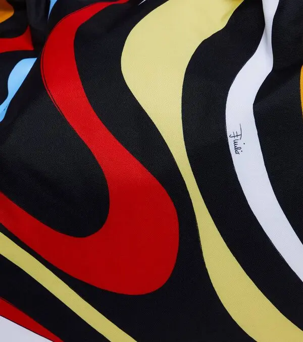 Emilio Pucci Marmo Canvas Beanbag