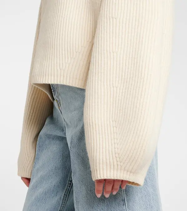 TOTEME Ribbed-knit Wool-blend Turtleneck Sweater