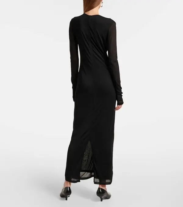 TOTEME Draped Jersey Midi Dress