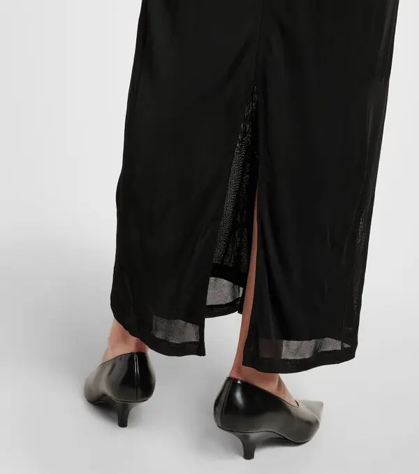 TOTEME Draped Jersey Midi Dress