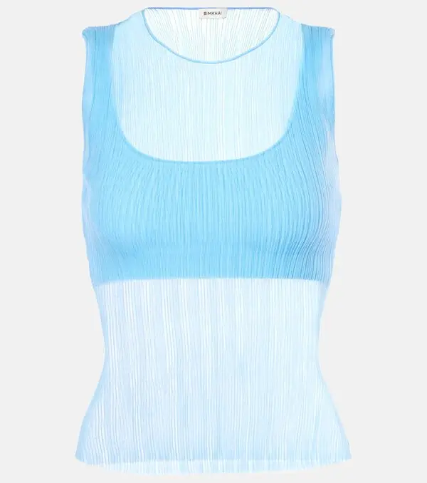 Simkhai Oakley Sheer Tank Top
