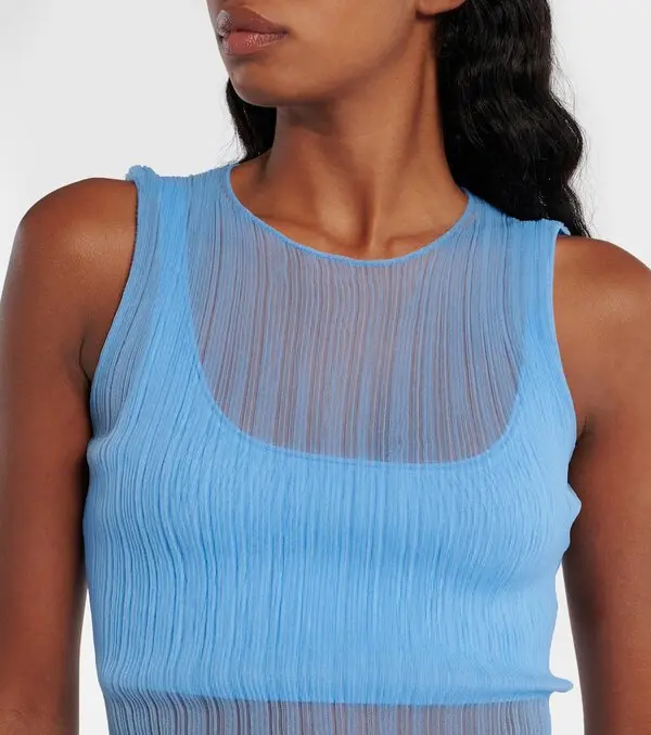 Simkhai Oakley Sheer Tank Top