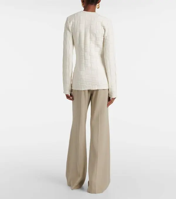 Tove Uma Jacquard Jacket - White