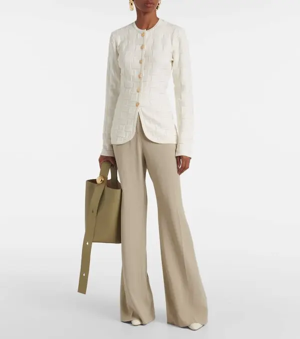 Tove Uma Jacquard Jacket - White