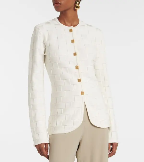 Tove Uma Jacquard Jacket - White
