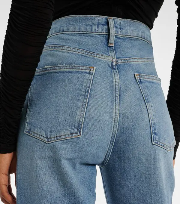 AGOLDE Stovepipe High-rise Straight Jeans - Blue
