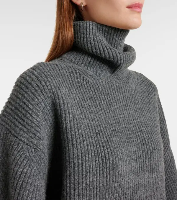 TOTEME Ribbed-knit Wool-blend Turtleneck Sweater