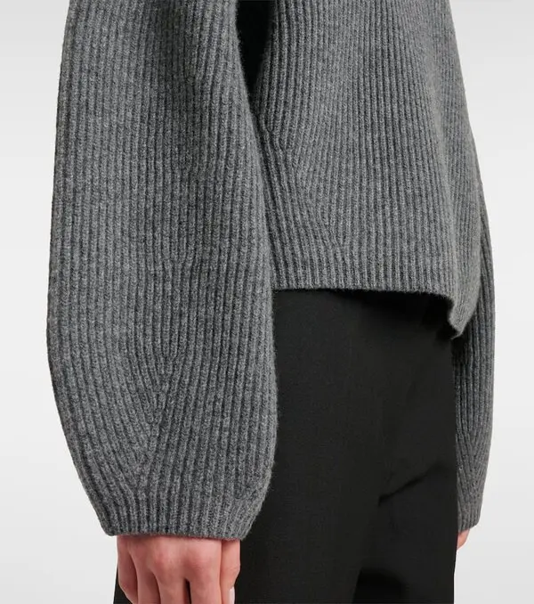 TOTEME Ribbed-knit Wool-blend Turtleneck Sweater