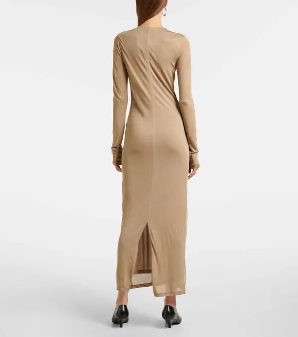 TOTEME Draped Jersey Maxi Dress