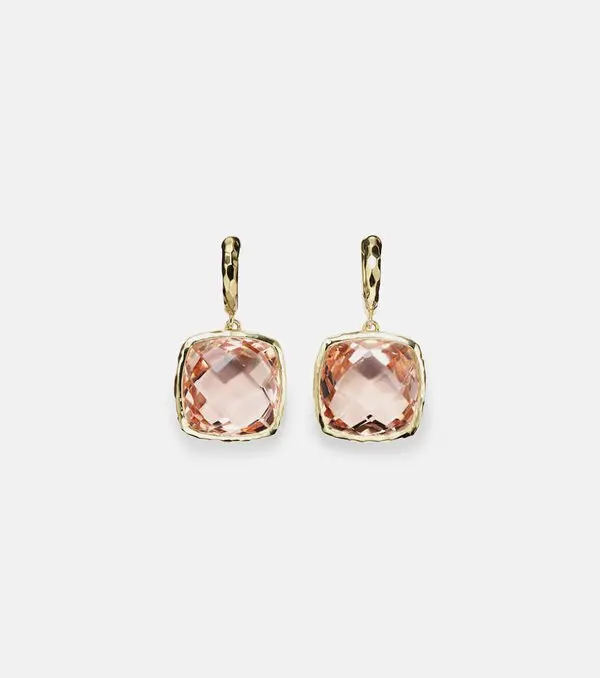 OCTAVIA ELIZABETH Serenity 18kt Earrings With Morganite - Gold