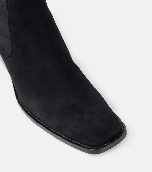 Khaite Austin 60 Suede Ankle Boots