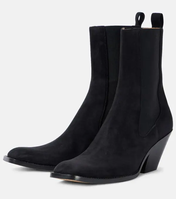 Khaite Austin 60 Suede Ankle Boots