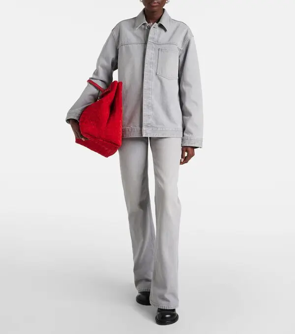 Bottega Veneta Denim Trucker Jacket - Grey