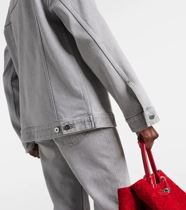 Bottega Veneta Denim Trucker Jacket - Grey