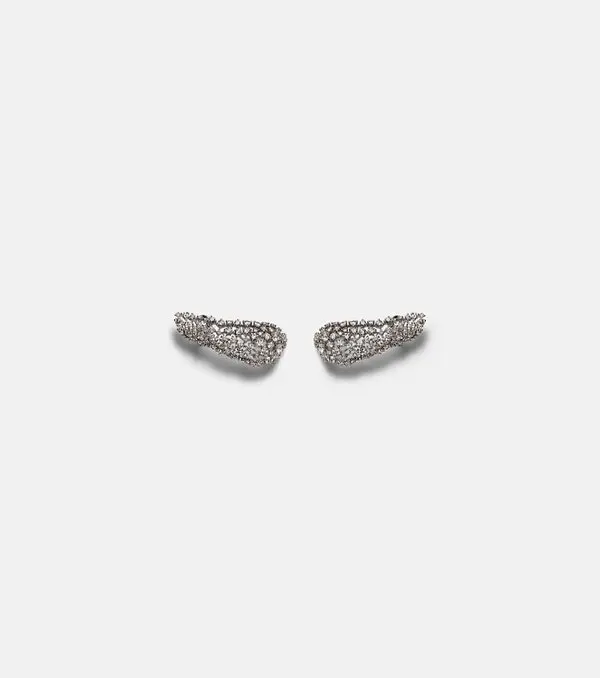 ANANYA Scatter 18kt White Gold Diamond Earrings - Silver