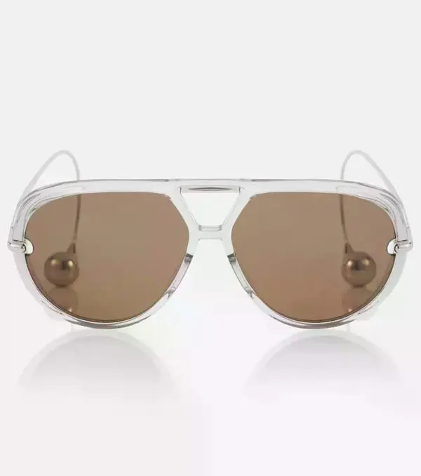 Bottega Veneta Aviator Sunglasses - Grey