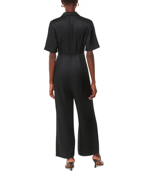 Whistles Edina Pleated Jumpsuit - Black