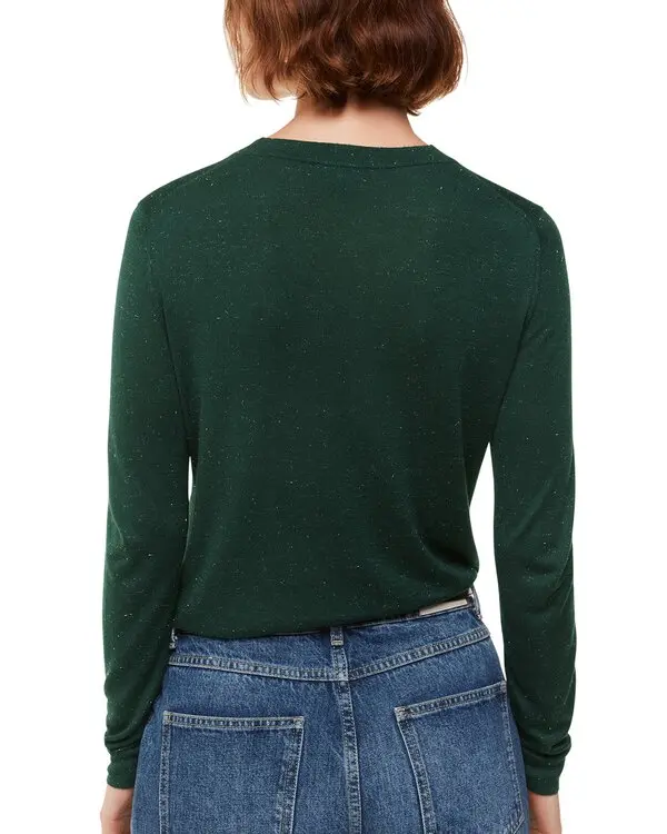 Whistles Sparkle Crewneck Top
