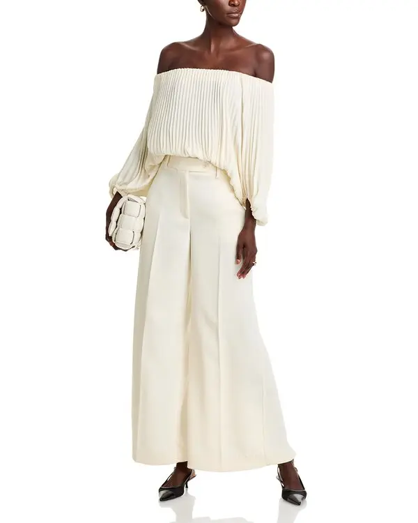 A.L.C. Sienna Off-the-shoulder Top - Whisper White