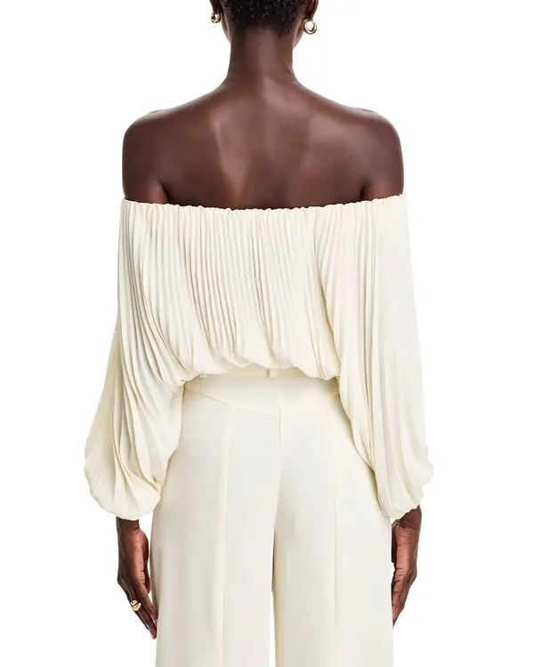 A.L.C. Sienna Off-the-shoulder Top - Whisper White