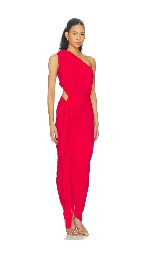 Superdown Juliet Midi Dress - Fire Red