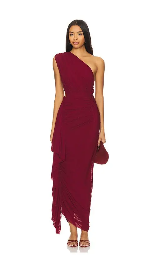 Superdown Juliet Midi Dress - Oxblood