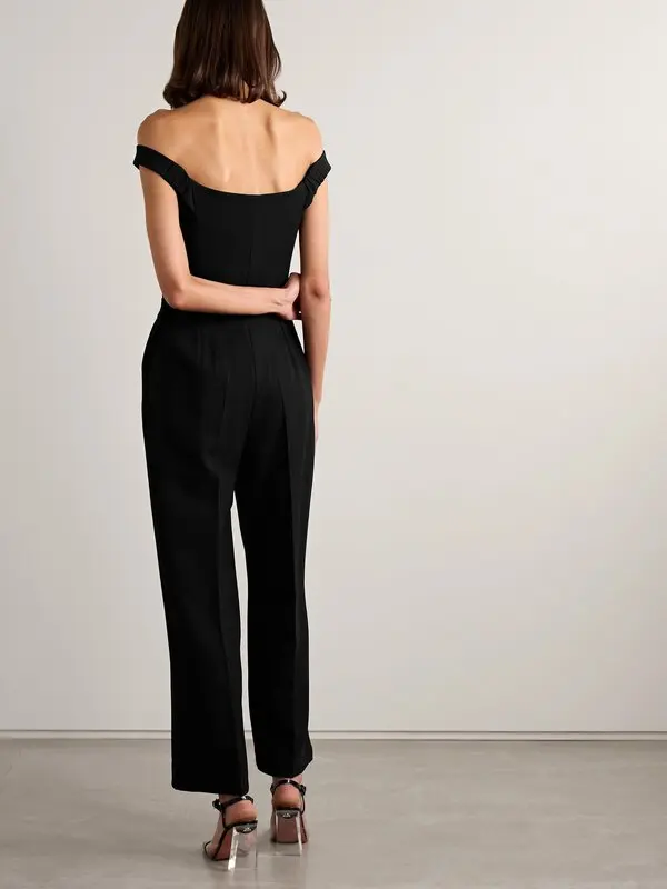 Simkhai Rhodes Paneled Crepe Jumpsuit