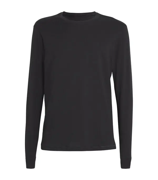 SKIMS Cotton Long-sleeve T-shirt - Black