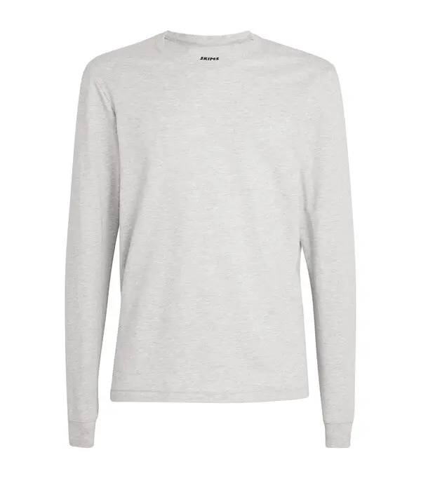 SKIMS Cotton Long-sleeve T-shirt - Grey