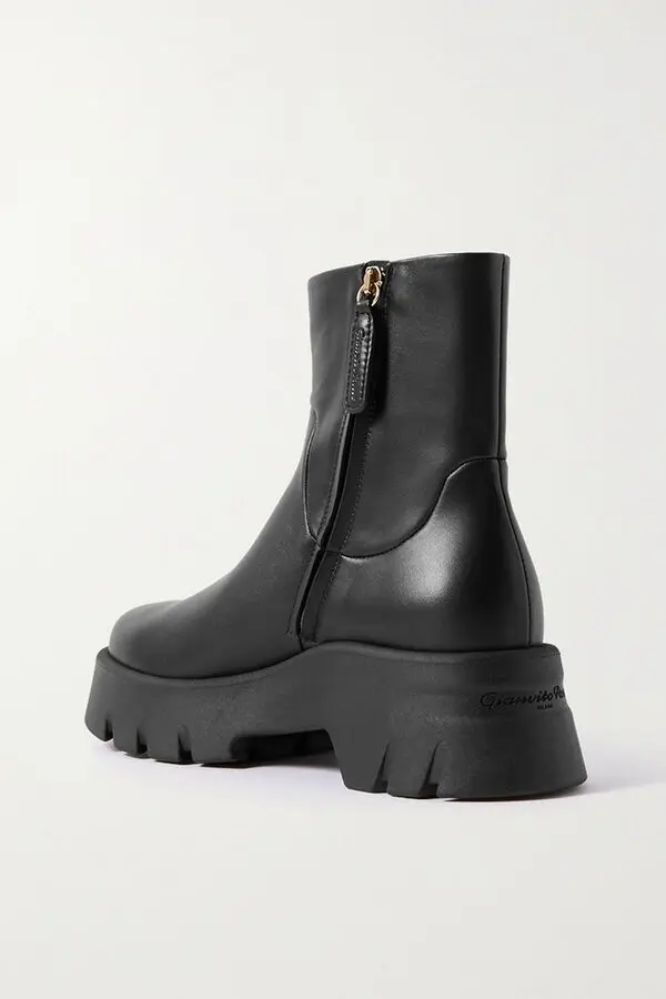 GIANVITO ROSSI Montey 20 Leather Ankle Boots