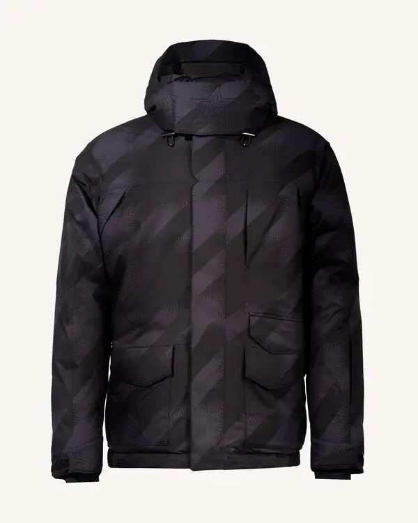 Perfect Moment Max Down Parka - Black-houndstooth